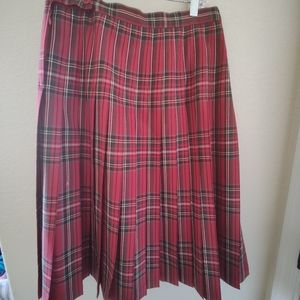 Pendleton | Skirts | Pendleton Vintage Reversible Plaid Pleated Skirt ...